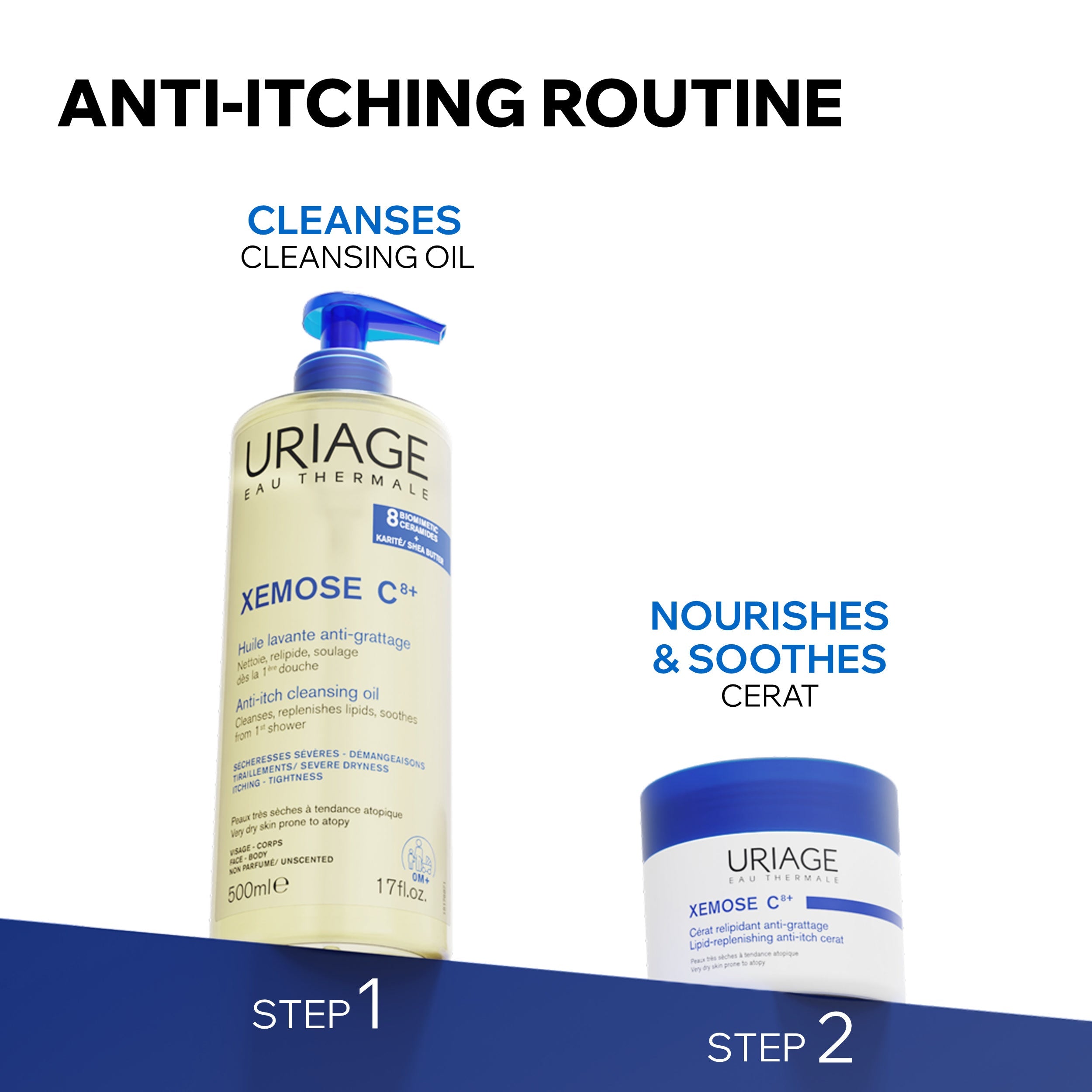 URIAGE XEMOSE C8+ Soothing Lipid-Replenishing Treatment 200ml – Your ...