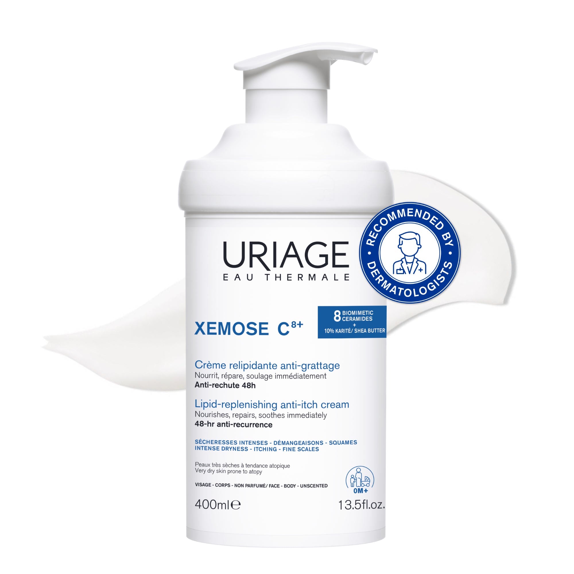 Uriage Xemose C8+ Lipid-Replenishing Anti-Irritation Cream 400ml – Your ...